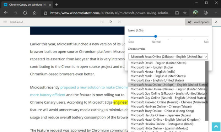 Microsoft Edge on Windows 10 gets a media play/pause button