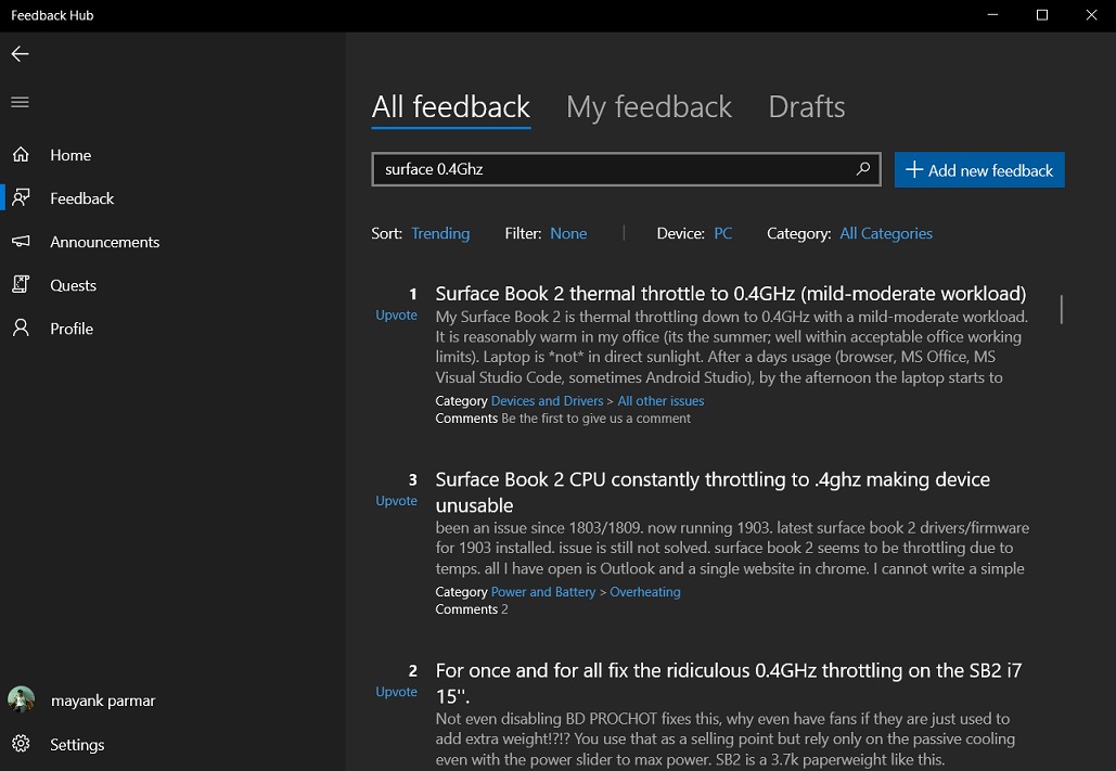 Some Microsoft Surface devices have a CPU throttling issue Some Microsoft Surface devices have a CPU throttling issue