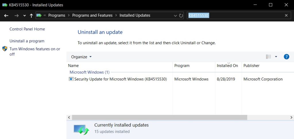 Windows 10 version 1903 gets a new Servicing Stack Update