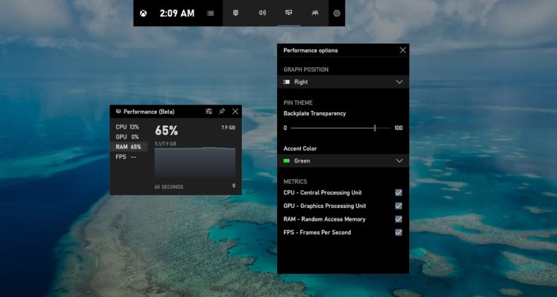 Windows 10's Xbox Game Bar now supports third-party widgets