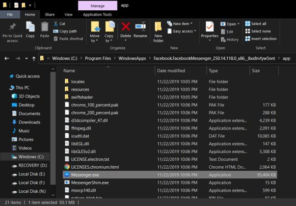 How to install new Facebook Messenger on Windows 10