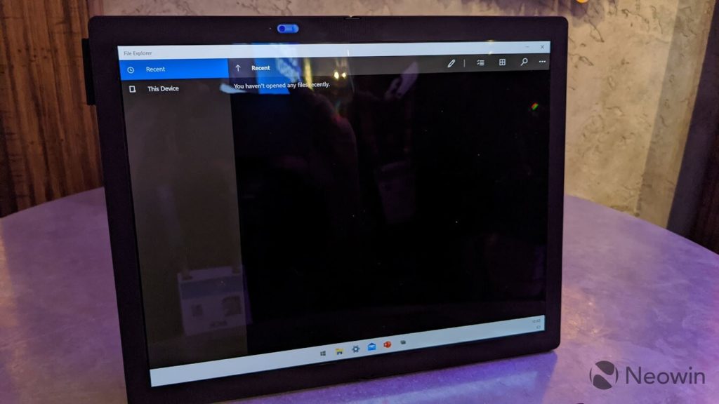 Windows 10 X will ship with a modern File Explorer
