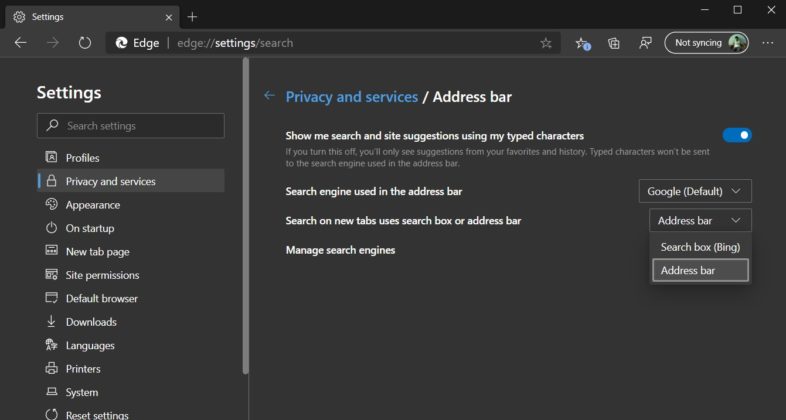 Microsoft Edge will finally let you change search engines