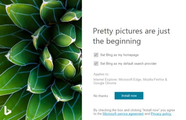Microsoft's new app brings Bing's daily images to Windows 10