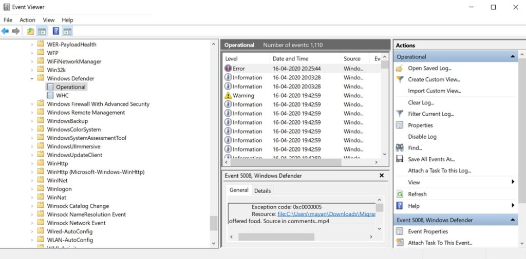 Windows 10's Defender fails with threat service has stopped error