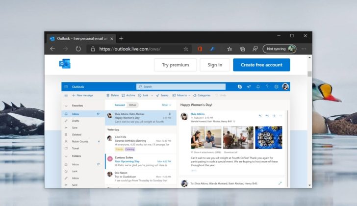 Microsoft starts showing ads for Edge browser in Outlook