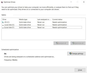 Windows 10 May 2020 Update makes the disk utility forgetful