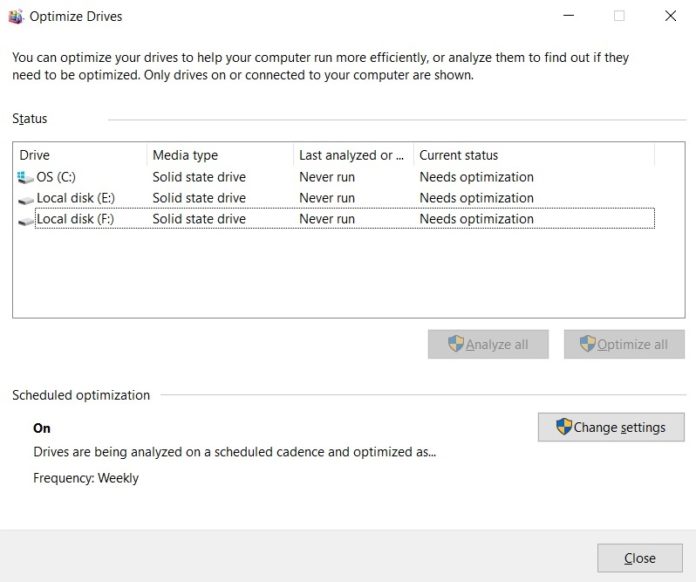 Windows 10 May 2020 Update makes the disk utility forgetful