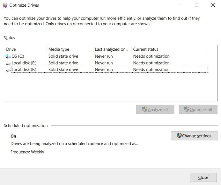 Windows 10 May 2020 Update makes the disk utility forgetful