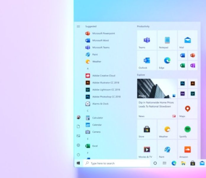 This is Windows 10's all-new Start menu and it looks sleeker