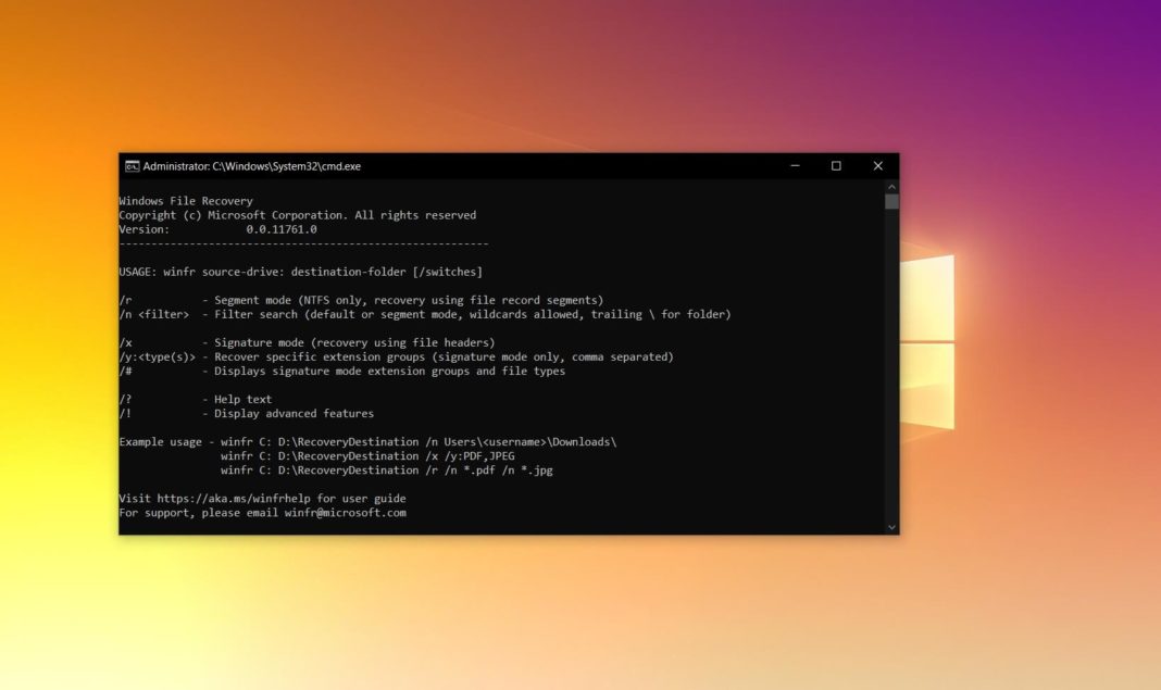 Microsoft is working on a new data recovery tool for Windows 10