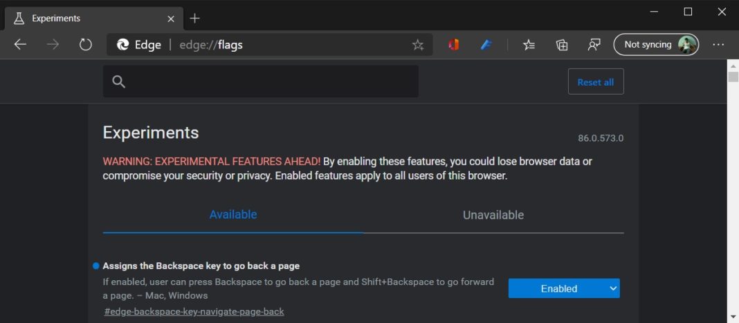 Microsoft Edge gets new shortcuts to navigate back and forward