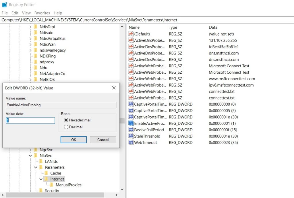 How to fix 'no internet' connection bug in Windows 10 2004