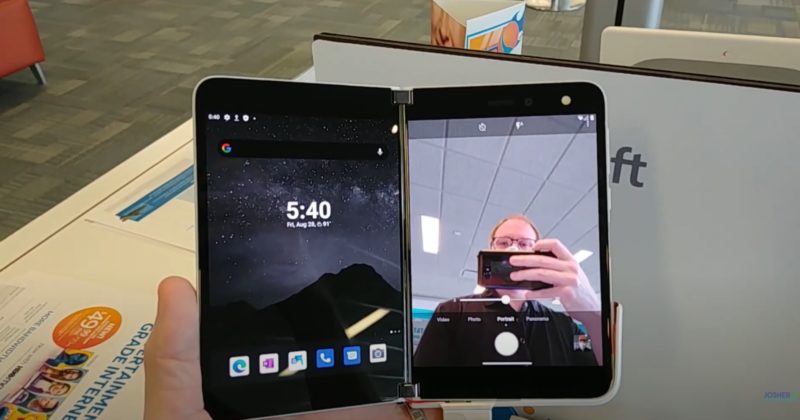 The first Surface Duo camera sample impresses