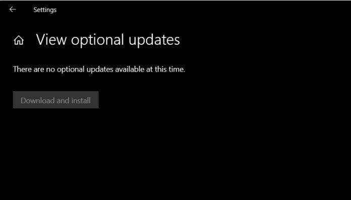 Windows 10 gets Windows 7's optional updates experience