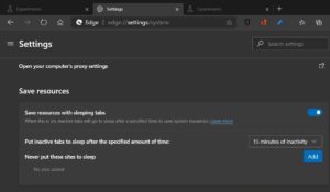 Microsoft Edge's new "Sleeping Tabs" feature will reduce RAM usage