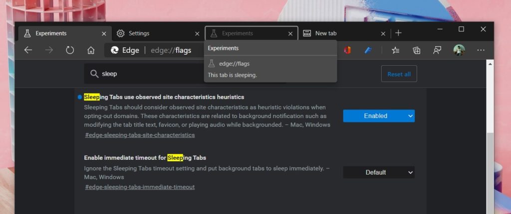 Microsoft Edge's new "Sleeping Tabs" feature will reduce RAM usage