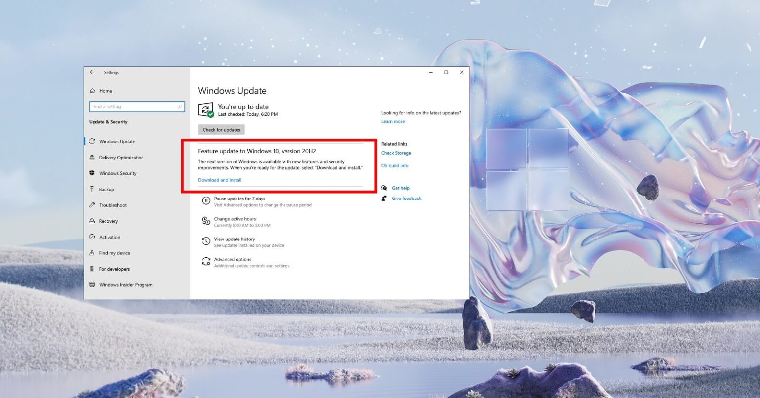 Microsoft announces Windows 10 October 2020 Update (20H2)