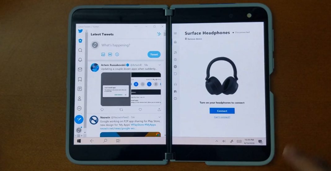 Here's what Windows 10 would look like on a Surface Duo phone