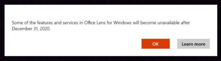 Microsoft is discontinuing the Office Lens app for its own platform