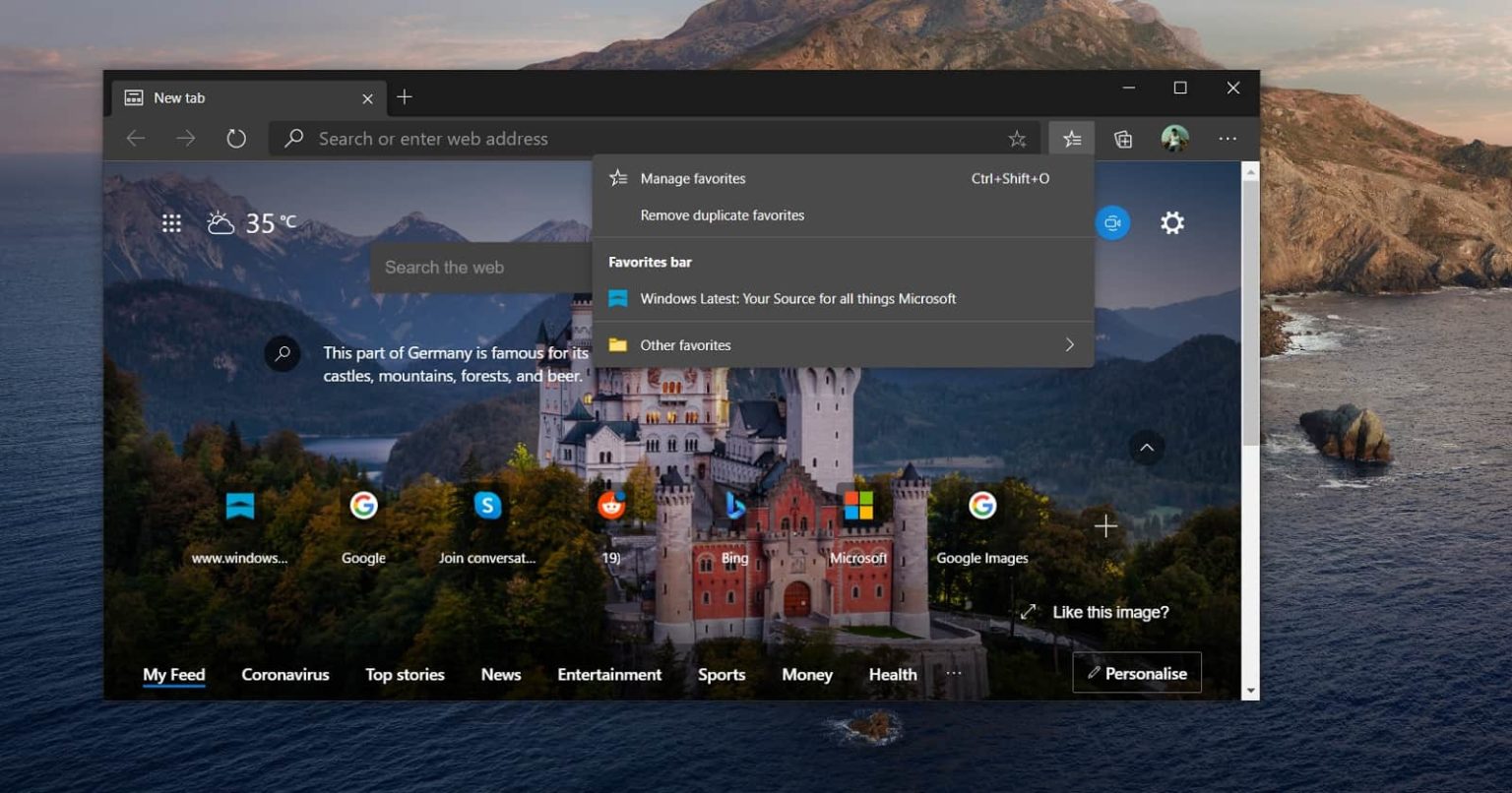 Microsoft Edge's history menu is a new feature you won't find in Chrome