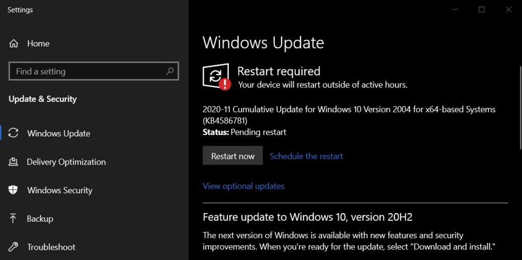 Windows 10 November 2020 updates: What's new and fixed