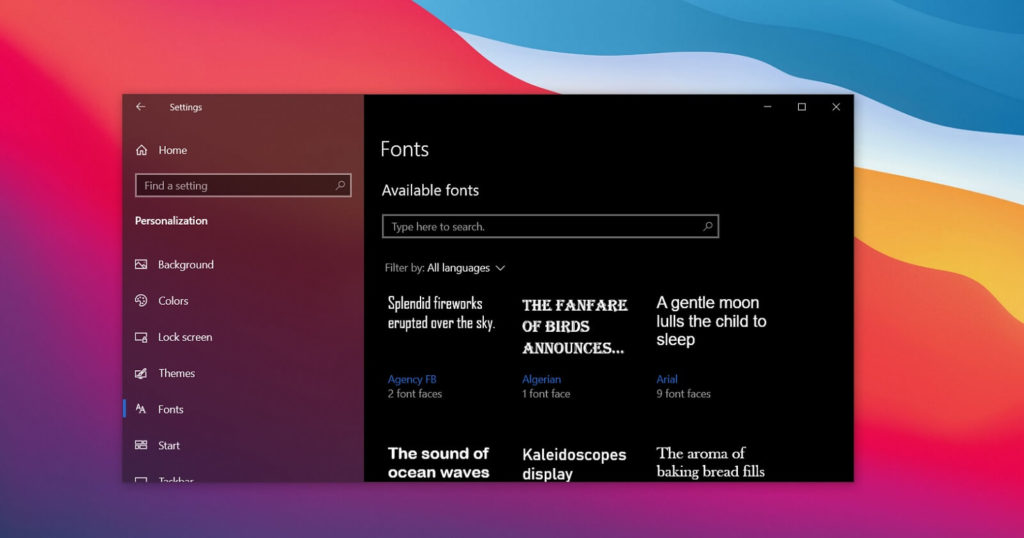 Windows 10 might get a new font rendering system and color picker