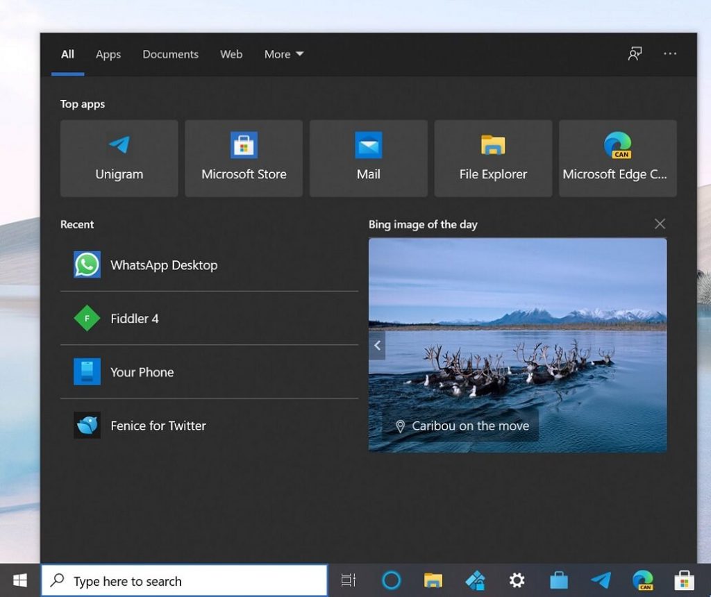 Windows 10 Search gets adaptive UI and one new feature