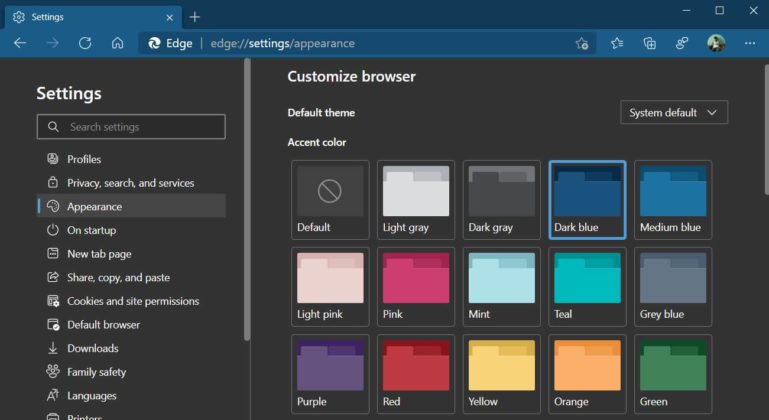Microsoft Edge is getting a new accent themes feature to enable fresh look