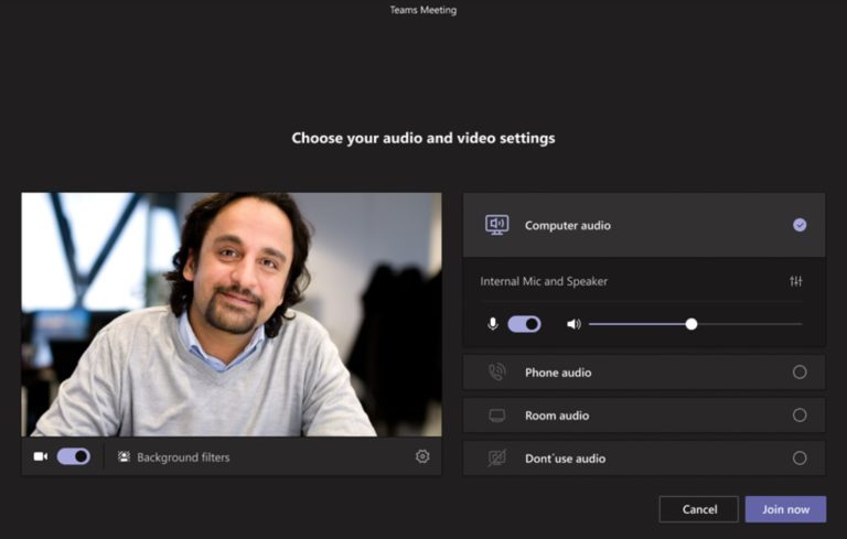Microsoft Teams now offers new options for video, audio configurations