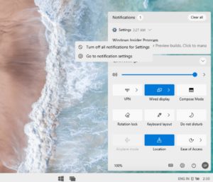 A closer look at Microsoft's new Action Center on Windows 10X