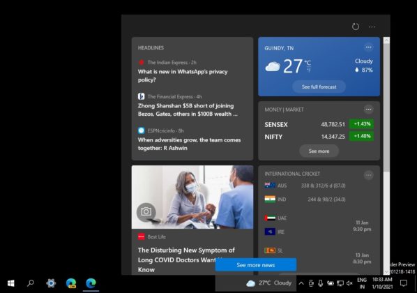 Hands on with Windows 10's brand new taskbar feature update