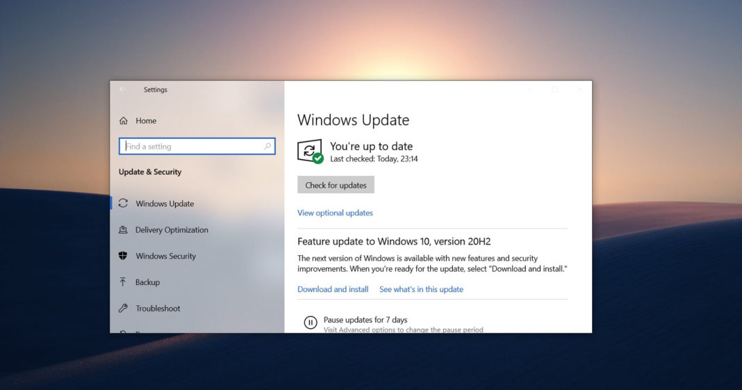 Direct Download links for Windows 10 KB4598229 (Build 18363.1316)