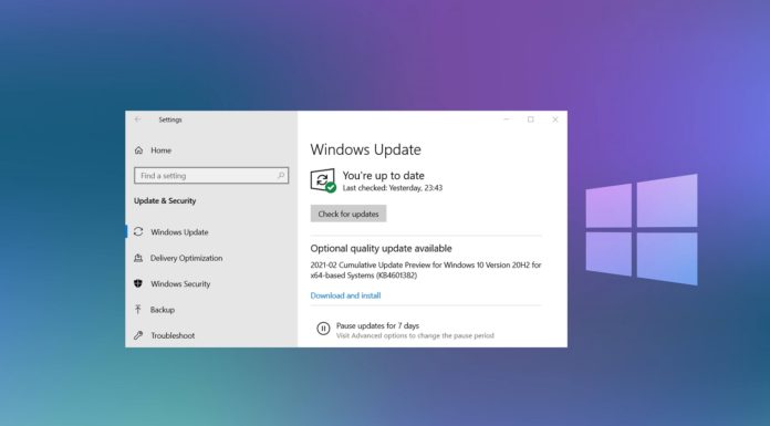 Windows 10 version 20H2 is now a step closer to public launch