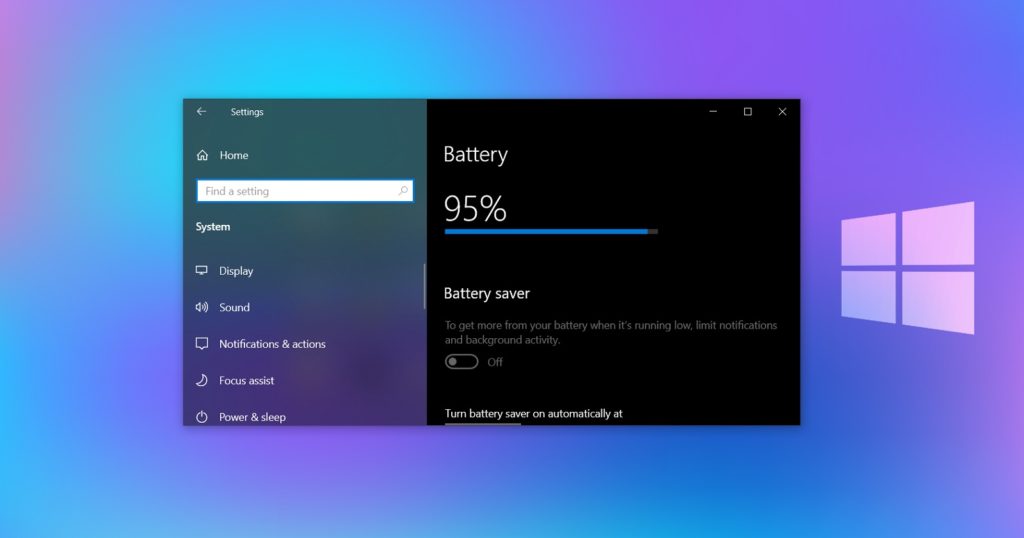 Closer look at Windows 10's new battery settings, arriving later this year