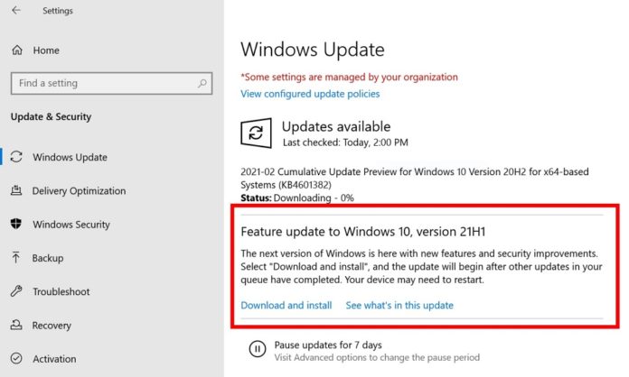 This year's first Windows 10 feature update is now one step closer to ...