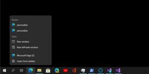 Windows 10 floating Taskbar menu design spotted in preview builds