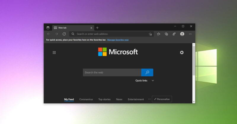 Windows 10 taskbar is now pushing Microsoft Edge web apps