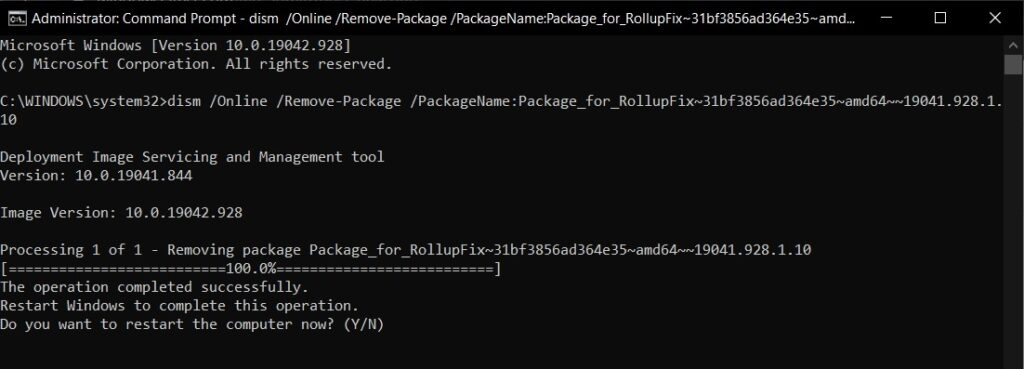 How to uninstall Windows 10 updates manually