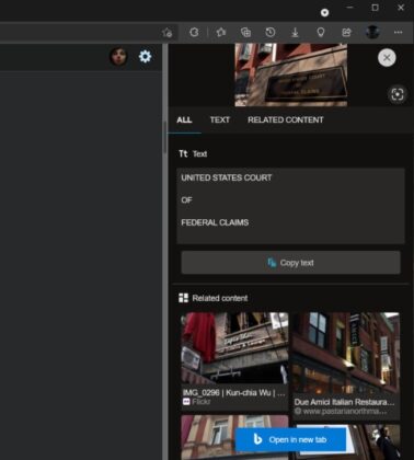 Microsoft Edge is getting a new sidebar to reverse search images on Bing