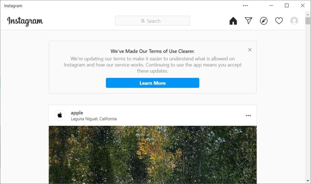 Instagram web app for Windows 10 is now based on Microsoft Edge