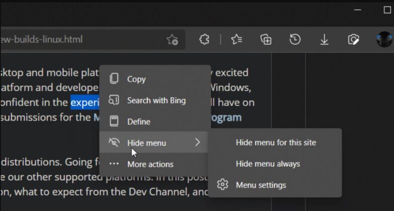 Microsoft Edge to get mini menu, built-in dictionary, improved password ...