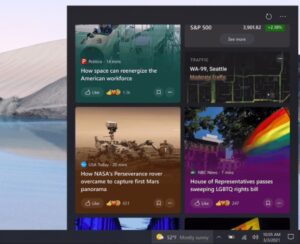 Windows 10's News and Interests taskbar feed gets new features
