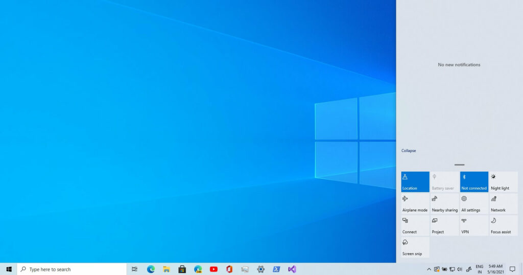 Windows 10 leak points to new Action Center UI and more rounded corners