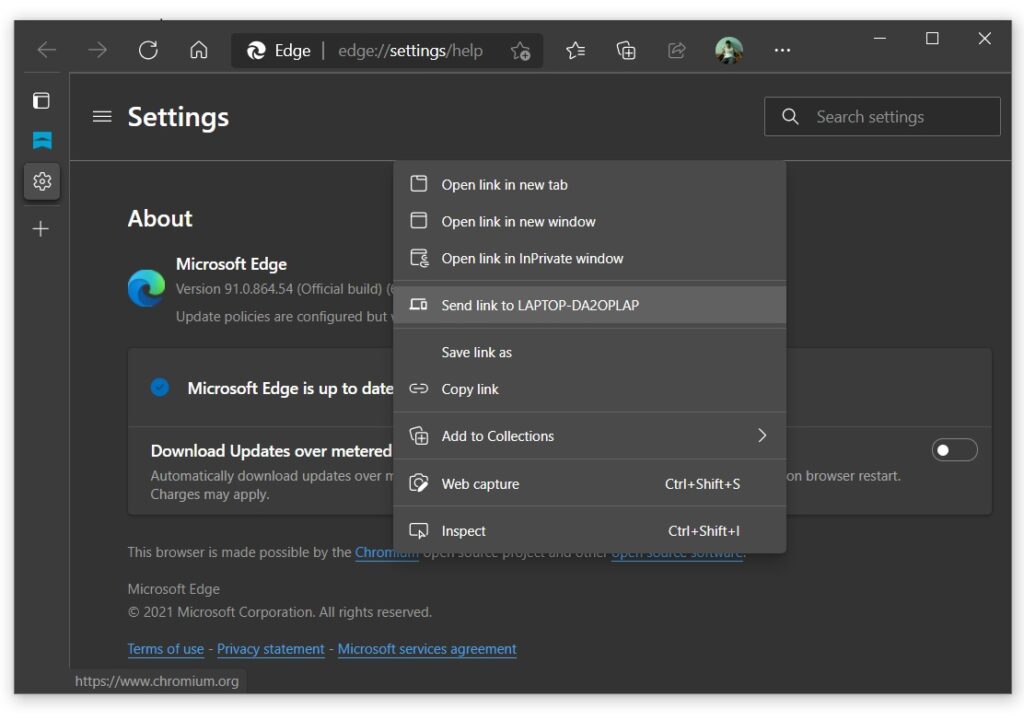 Microsoft Edge stable is finally getting tabs sharing tool