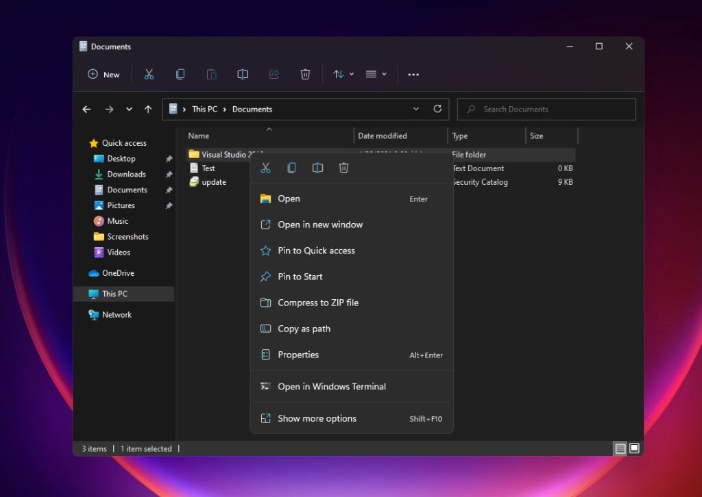 Hands on with Windows 11 File Explorer's command bar, context menu
