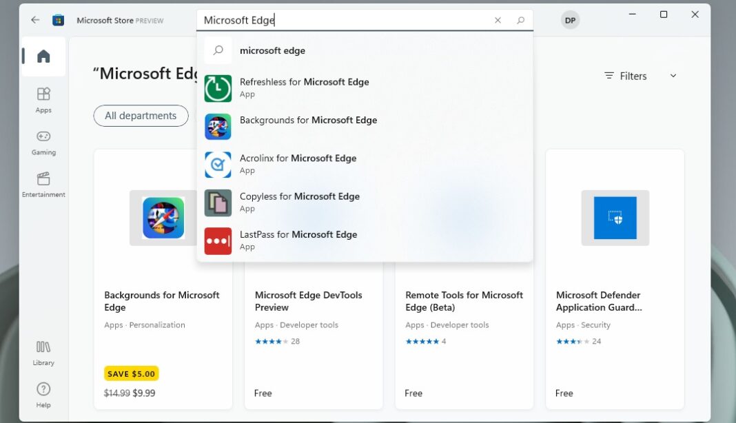 Microsoft Edge extensions are coming to Windows 11 Store