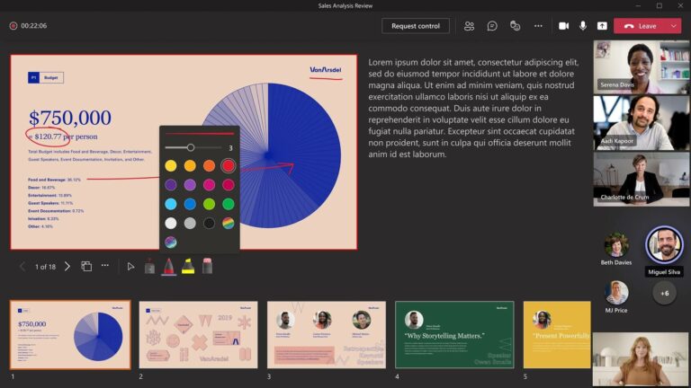 Microsoft Teams is getting annotations support for PowerPoint slides