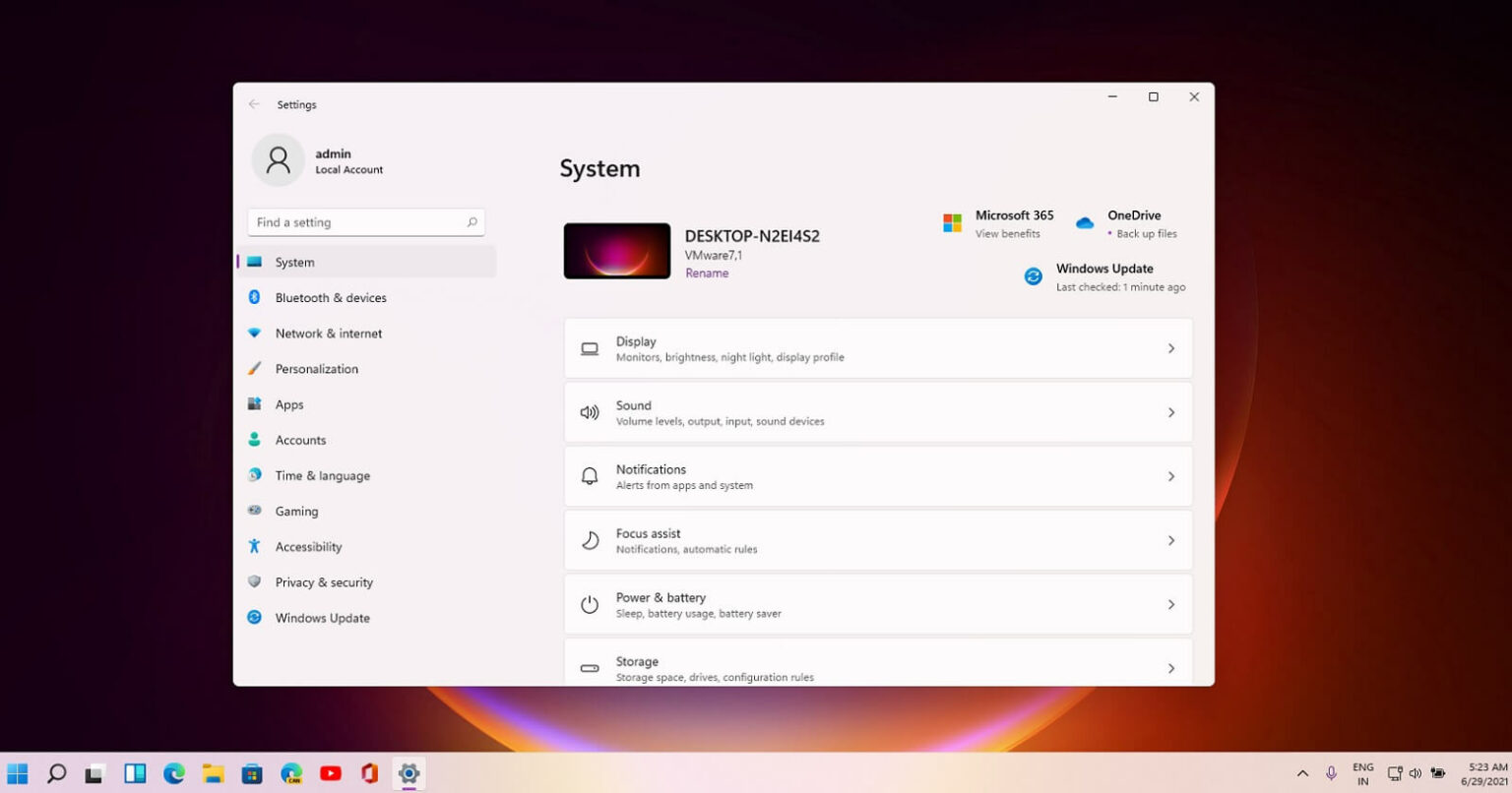 Hands on with redesigned Settings app on Windows 11