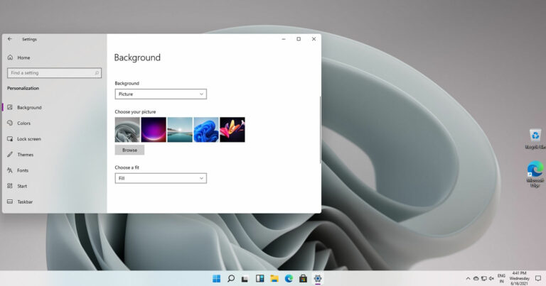 Windows 11 wallpapers have also made an early appearance